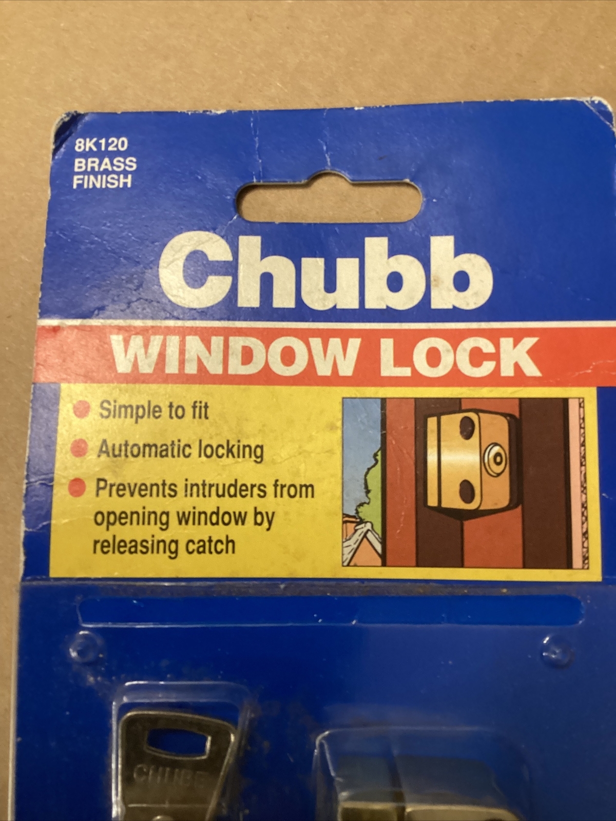Chubb Window Lock 8K120 in Brass Finish for sale online | eBay