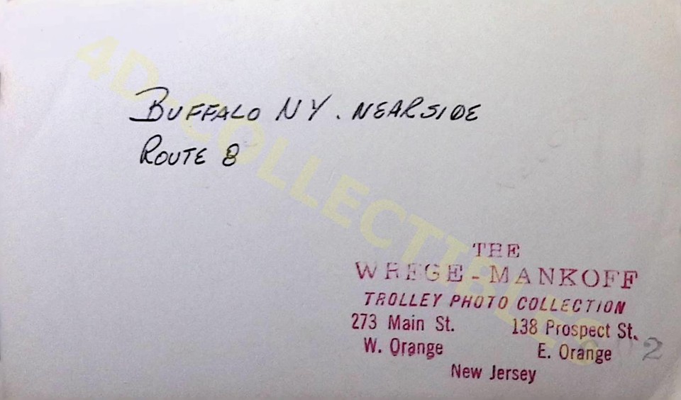 Vintage Trolley Photo 1940s Buffalo New York Nearside Route 8 | eBay