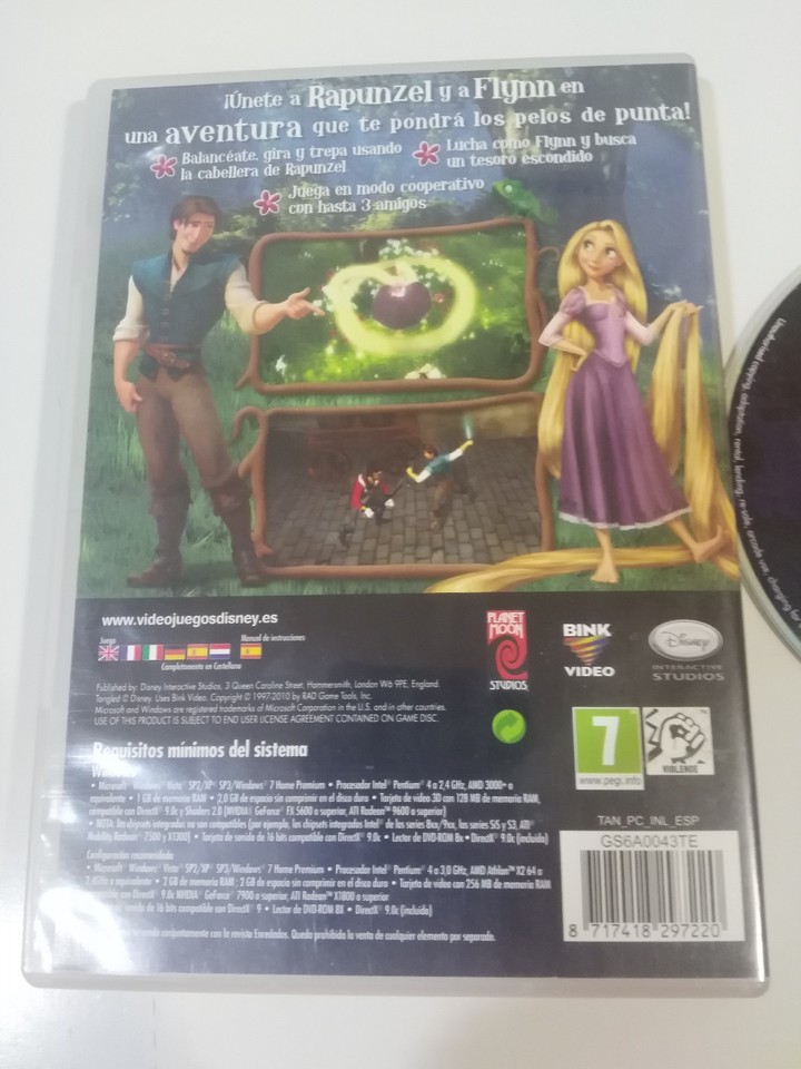 Enredados Tangled Rapunzel Y Flynn Juego PC Español DVD-ROM WALT DISNEY - AM | eBay