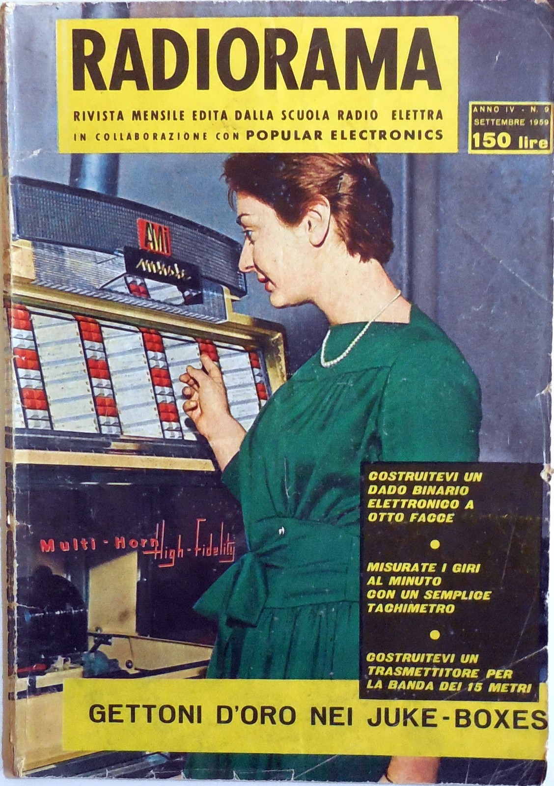 1959 RADIORAMA MAGAZINE #9 SCHOOL RADIO ELECTRIC POPULAR ELECTRONICS ...