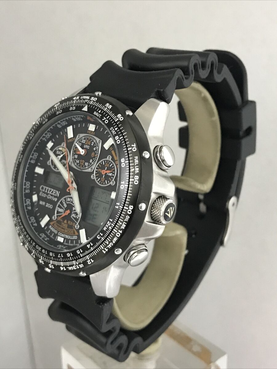 Citizen Men's Eco-Drive Skyhawk A-T S.Steel Pilot Rubber Citizen Men's Eco-Drive Skyhawk A-T S.Steel Pilot Rubber