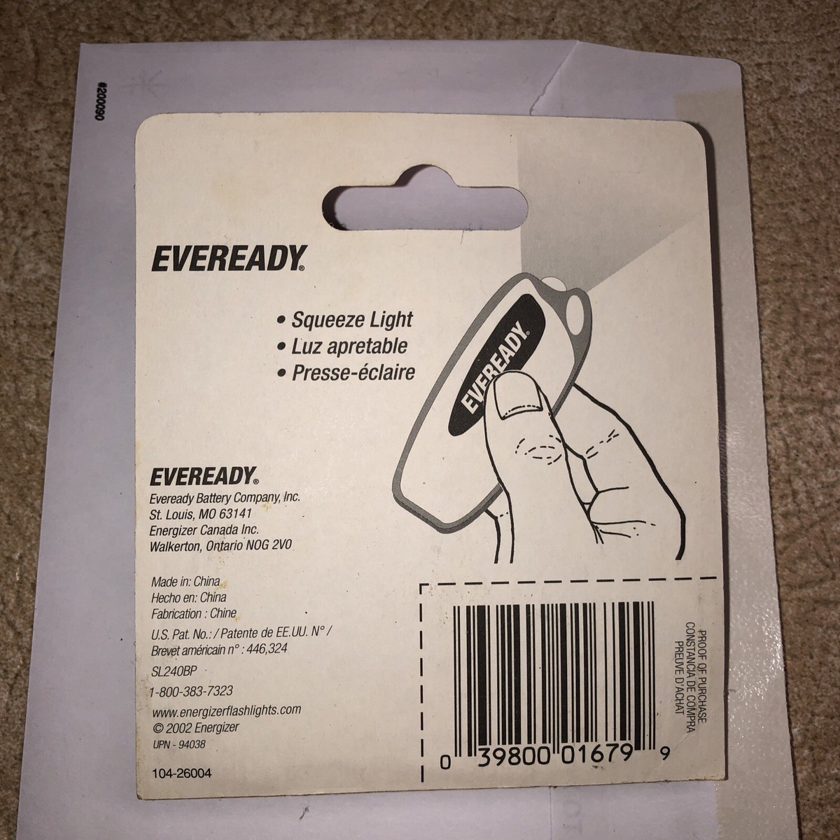 Eveready Disposable Flashlight Shop Energizer EVGP25S Eveready General