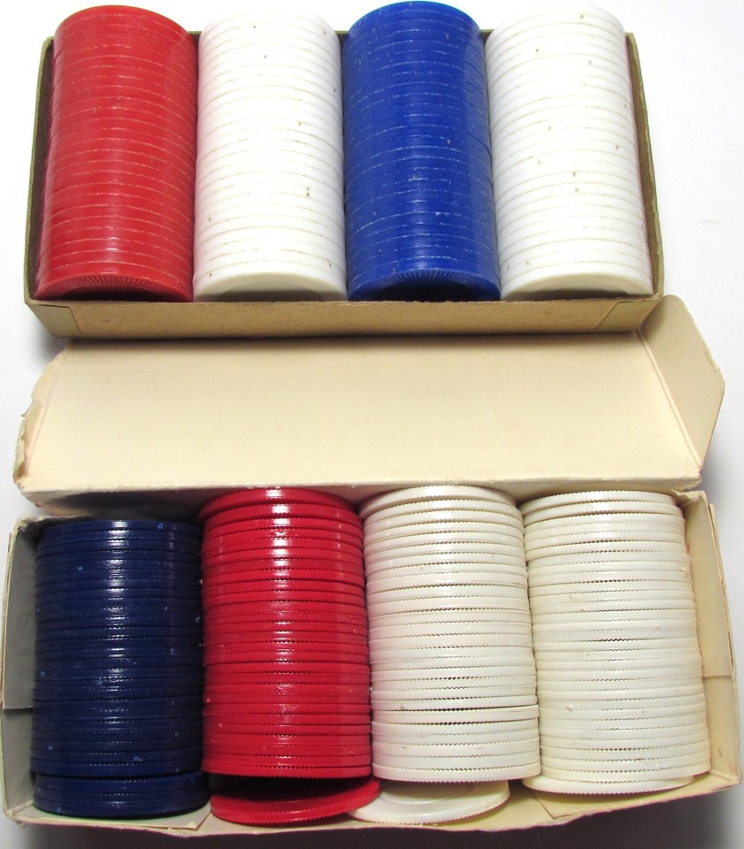 VINTAGE LOT OF GAME PIECES POKER CHIPS, CHECKERS, POKER DICE SET | eBay