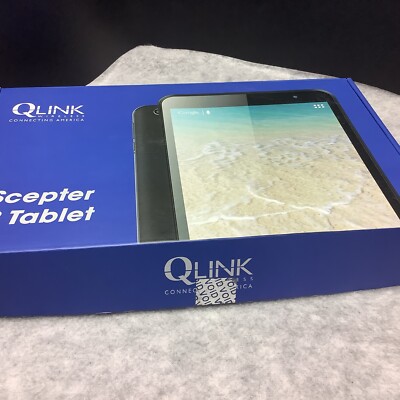 Q Link Wireless Scepter 8 Black 8" WiFi Tablet 16GB Storage Pre-owned ...