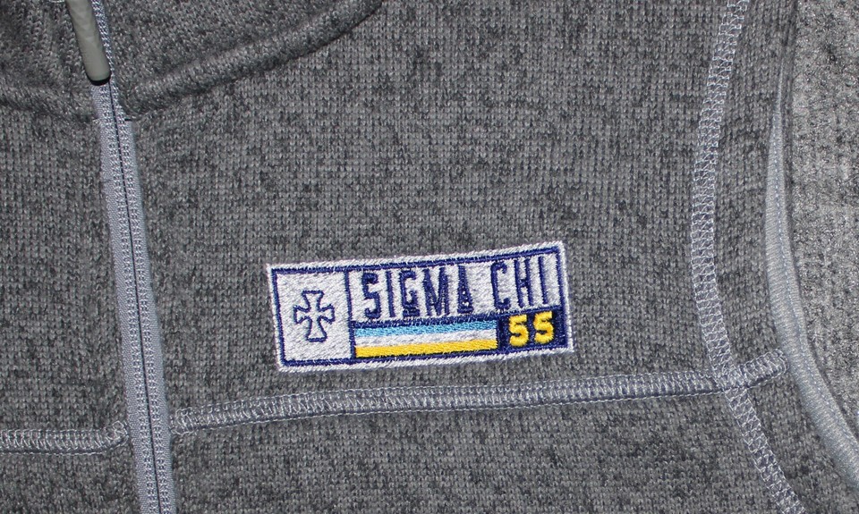 The NORTH FACE MEN'S SWEATER FLEECE VEST + Sigma Chi Fraternity sz S ...