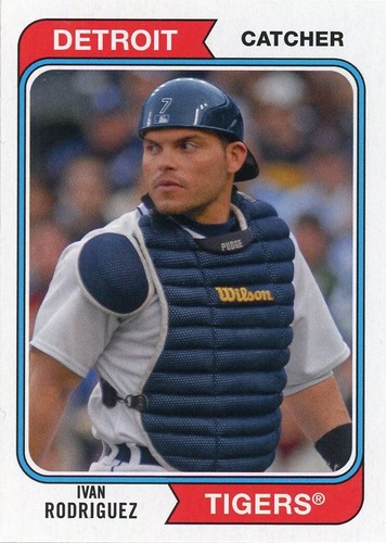 2020 Topps Archives 1974 Border Ivan Rodriguez Detroit Tigers #189 MLB ...