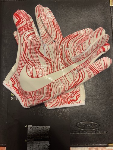 New Nike Vapor Jet Sticky Glove Size Small Red/White Football Gloves ...