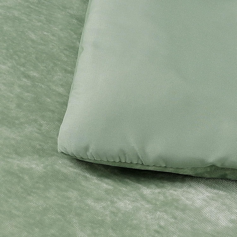 Distressed Velvet Comforter Set, Distressed Velvet Face and Brushed ...