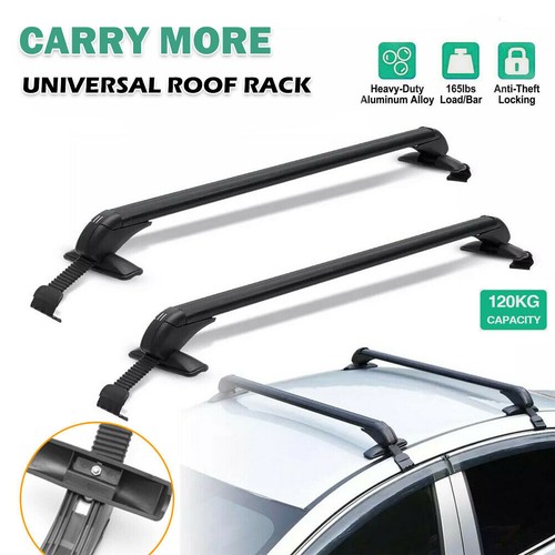 Universal Car Roof Racks Carrier Adjustable Cross Bars Aluminium Alloy ...