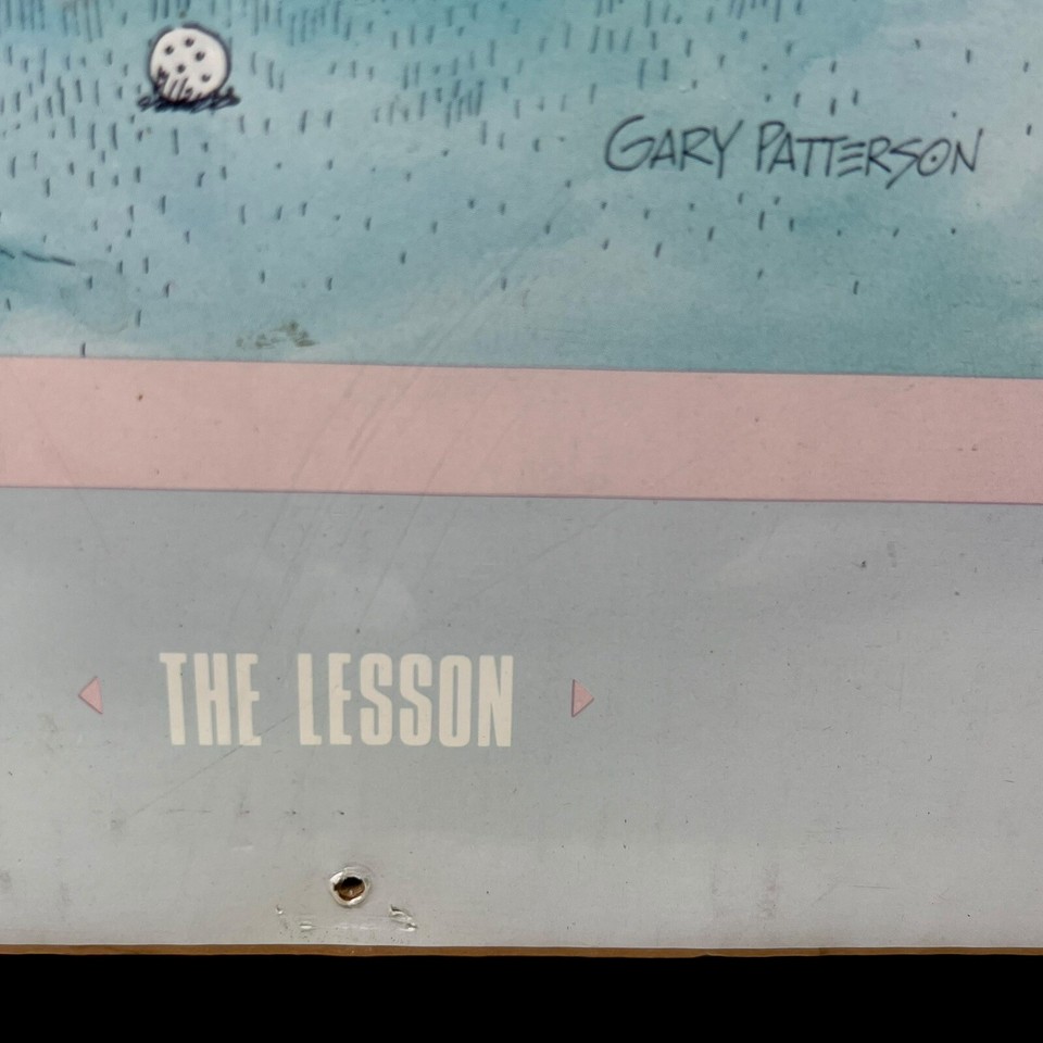 Vintage 1986 Gary Patterson Print “The Lesson” Golf Poster Cartoon ...