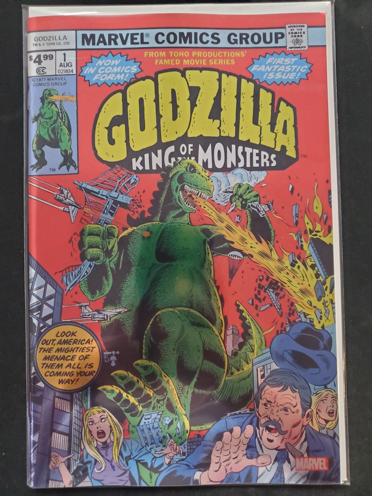 Godzilla #1 Facsimile Edition Foil Variant Marvel 2024 VF/NM Comics ...