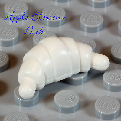 NEW Lego Minifig WHITE CROISSANT - Friends Beignet Doughnut Bread ...