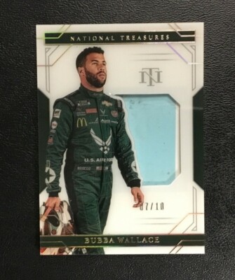 Bubba Wallace 2020 Panini National Treasures Silhouette Sheet Metal /10 ...