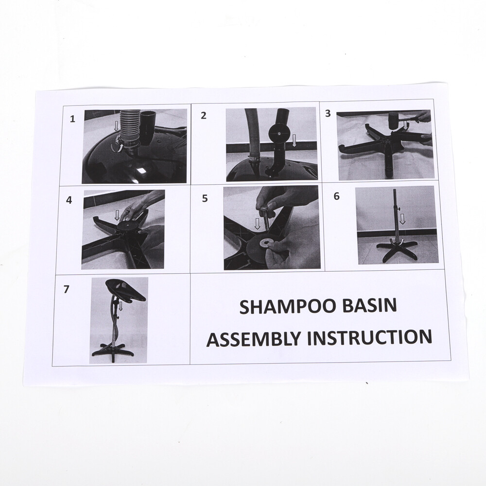 Portable Shampoo Basin Sink Barber Height Adjustable Salon Hair ...