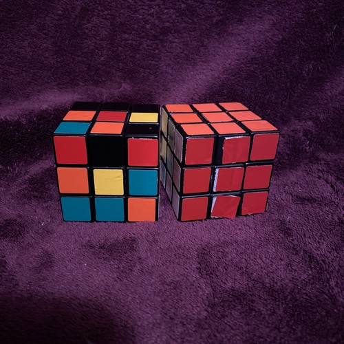 2 Vintage Original 1980s Rubik’s Cubes Puzzle Rubik’s Cubes 2.25" x 2. ...