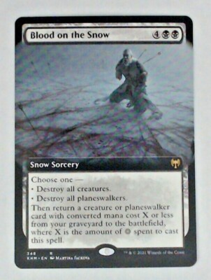MTG Bling - Showcase - Blood on the Snow (Extended Art) - Kaldheim ...