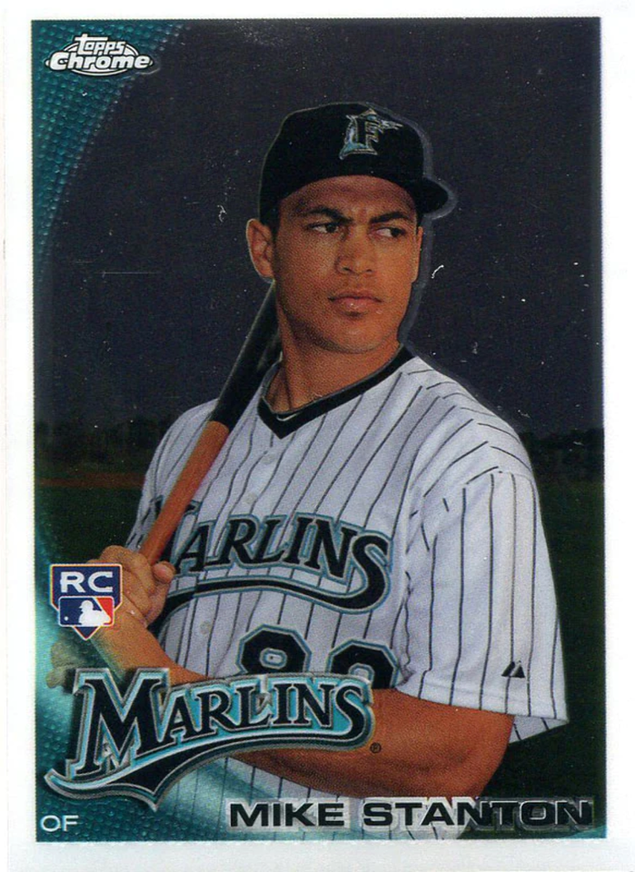 Mike Stanton Unsigned 2010 Topps Chrome Rookie Card | eBay