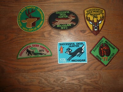 MICHIGAN SUCCESSFUL DEER HUNTING PATCH 1972 THROUGH 1977 CHOICE OF 1 | eBay