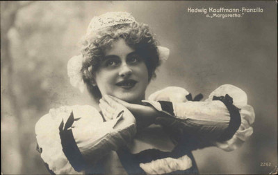 Hedwig Francilla Kaufmann Beautiful Opera Singer Austrian Soprano c1905 ...