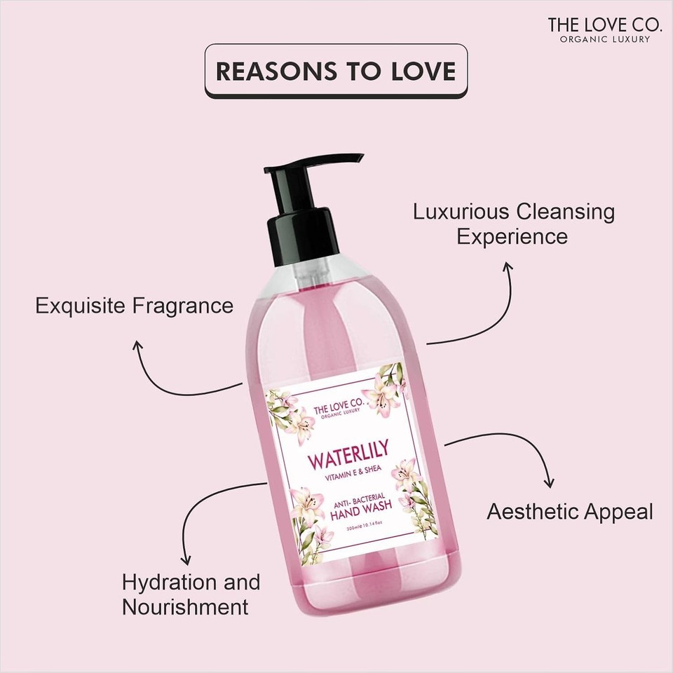 The Love Co Waterlily Hand Wash For Moisturise Skin 300ml | eBay