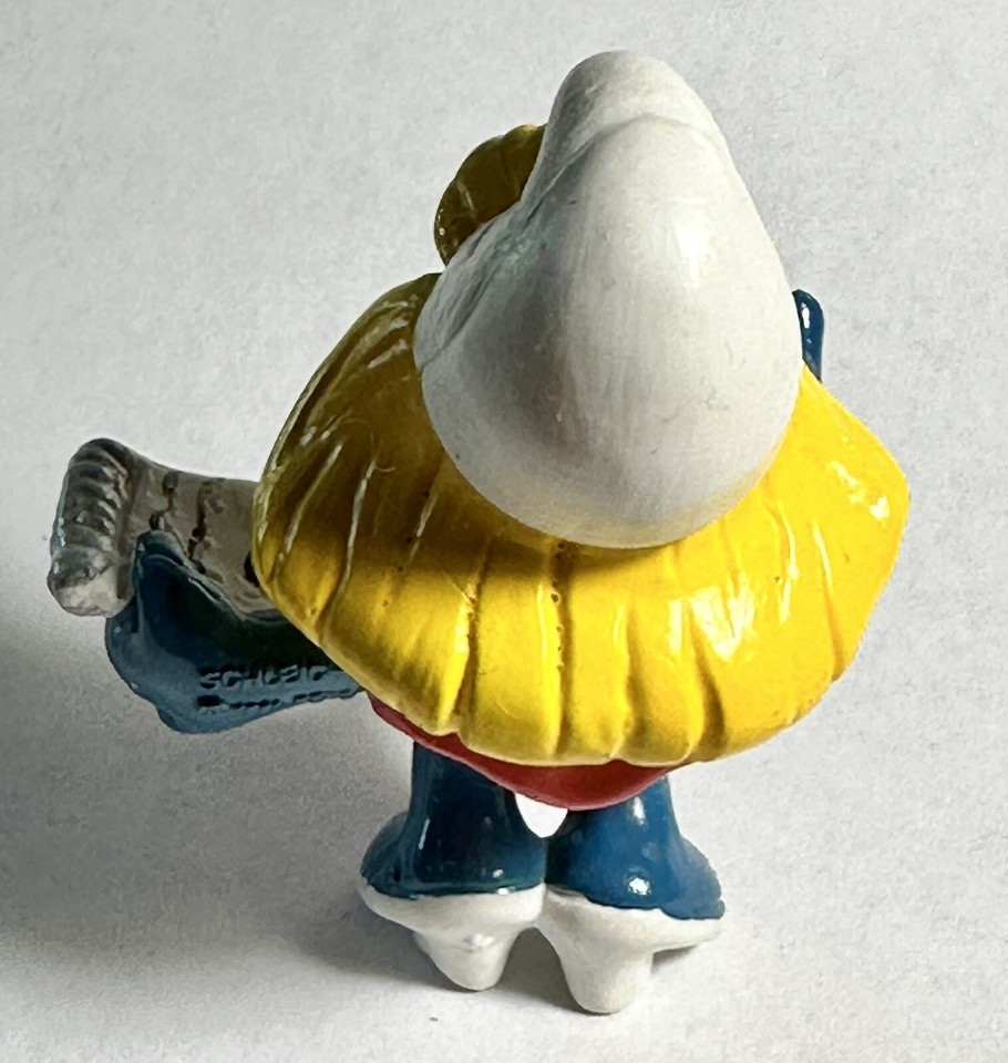 Smurfs Secretary Smurfette Smurf Vintage PVC Figure 1981 Peyo Toy ...