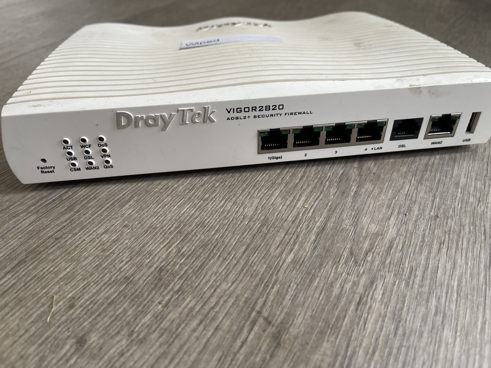 DrayTek Vigor 2820 Annex a Adsl2 Security Firewall Router for sale ...