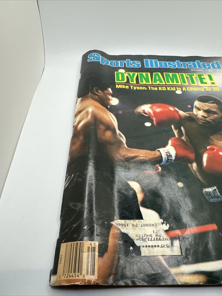 Vintage SPORTS ILLUSTRATED Magazine Dec. 1, 1986 DYNAMITE! Mike Tyson Champ | eBay