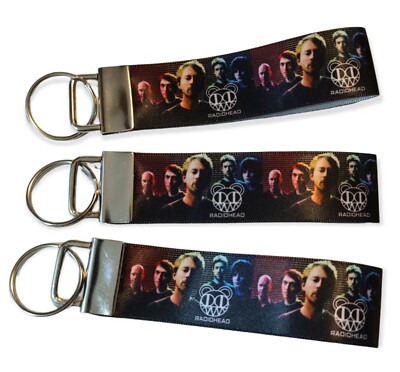 Radiohead Music Band Alternative Rock Thom Keyring Key Fob Handmade Fun ...