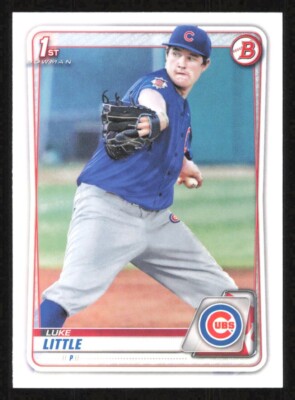 2020 Bowman Draft LUKE LITTLE 1st Year Baseball card CHICAGO CUBS #105 ...