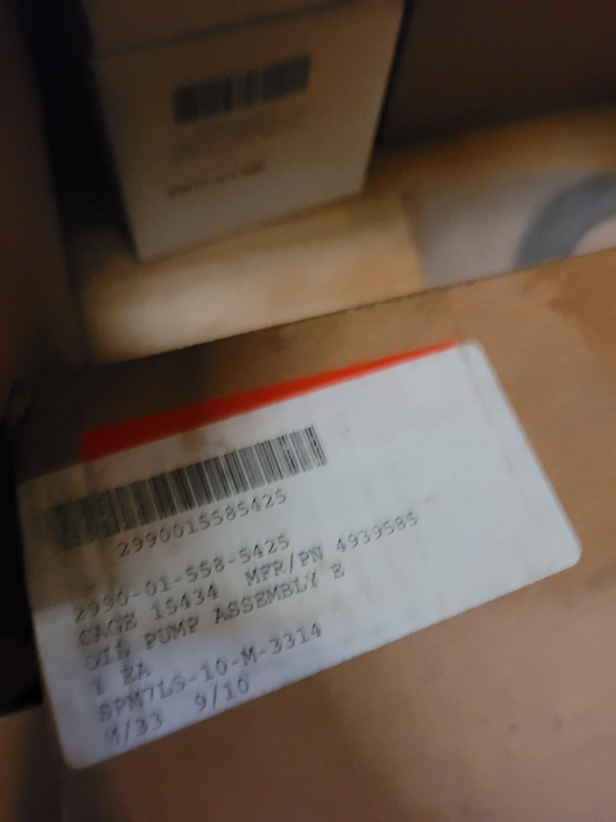 New Cummins 4BT Engine Oil Pump Assembly 4939585 J937027 NSN 2990-01 ...