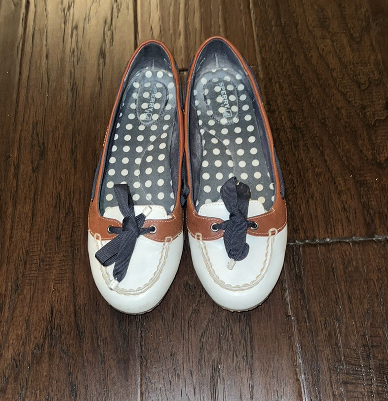 Sperry Top Sider Navy Blue Patent Leather Loafers Siz… - Gem