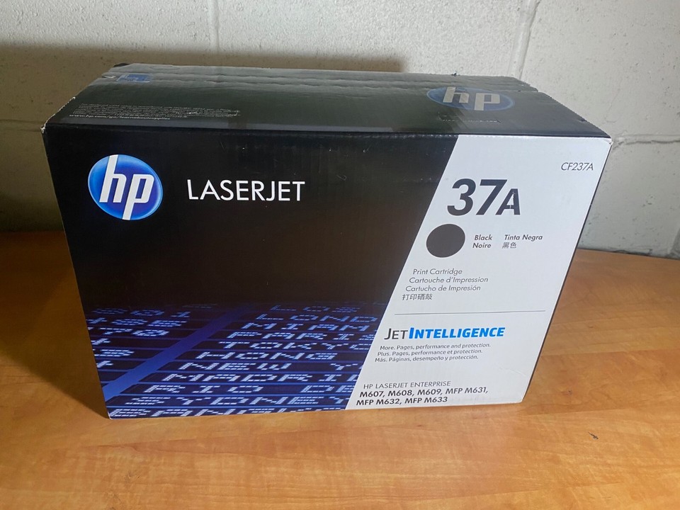 GENUINE HP 37A CF237A Black Toner Cartridge M607 M608 M609 M631 M632 ...
