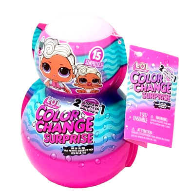 LOL Surprise Me & My Lil Sis 2-n-1, Color Change Surprise™ with 15 ...