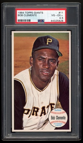 ROBERTO CLEMENTE, 1964 Topps Giants, #11, PSA 4.5, VG-EX+, Pirates, HoF ...