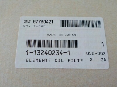 GENUINE ISUZU 1132402341 OIL FILTER | eBay Australia