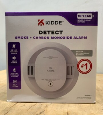 Kidde Detect 30CUD10-V Smoke + Carbon Monoxide Alarm - 10Yr Battery ...