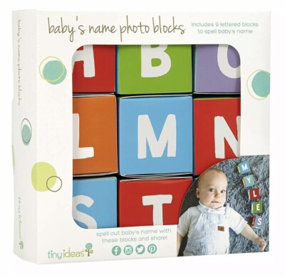 Tiny Ideas Baby’s ABC Name Photo Picture Blocks Letters A-Z | eBay