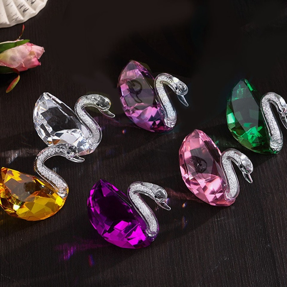For Crystal For swan Ornaments for Various Rooms Decorative Desktop ...