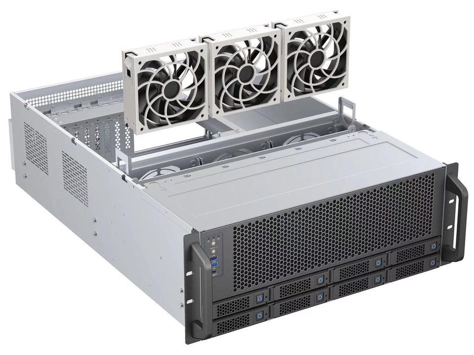 Rosewill 4U Server Chassis|Supports up to 4 GPUs|8 Hot-Swap 3.5"/2.5 ...