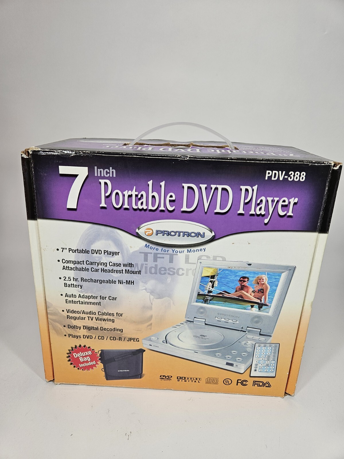 Protron PDV-388 7 Inch Screen Personal Portable DVD Player | eBay