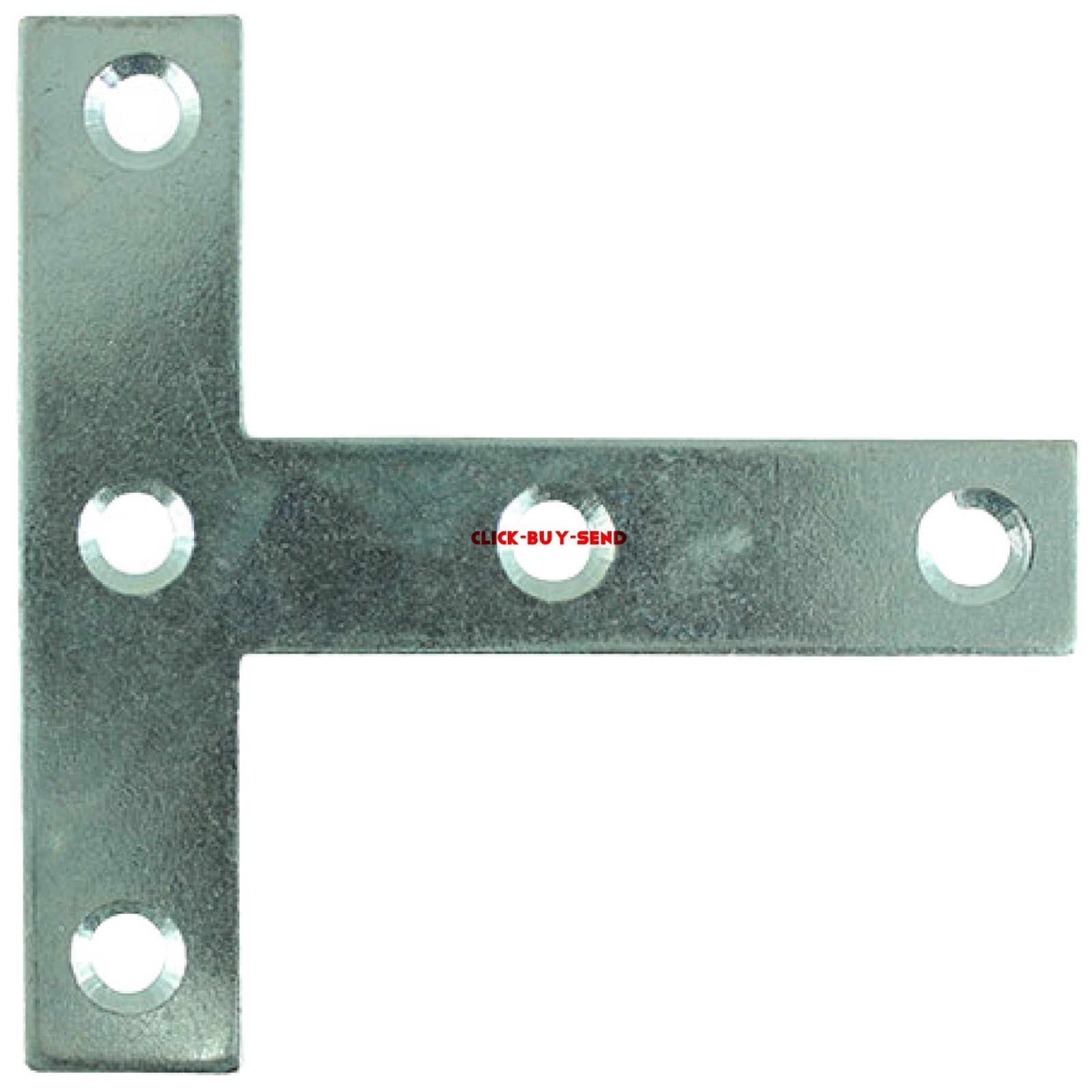 76mm Steel T Tee Plate Mending Fixing Bracket Reinforcing Flat Repair ...