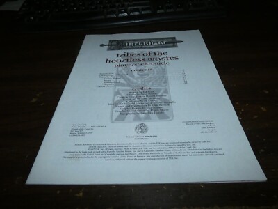 TSR AD&D: Birthright: Tribes of the Heartless Wastes: Players ...