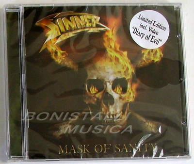 SINNER - MASK OF SANITY - Enhanced Limited Edition Bonus Videos CD ...