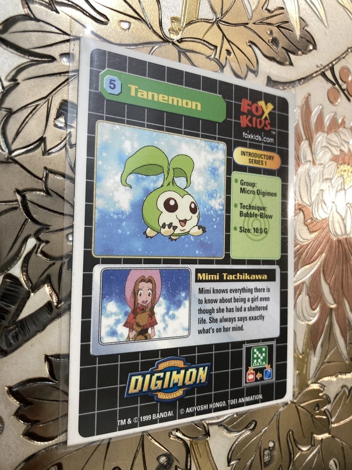 Digimon Card Mimi & Tanemon #5 Bandai Introductory Series 1 Vintage ...