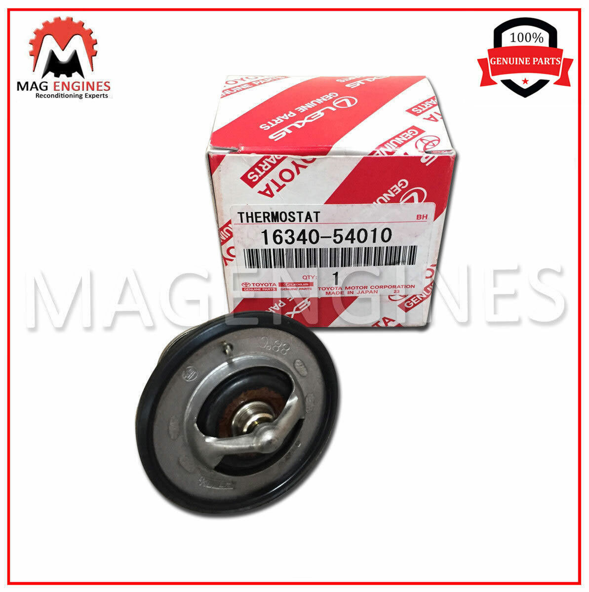 16340-54010 GENUINE OEM THERMOSTAT ASSY 1634054010 | eBay