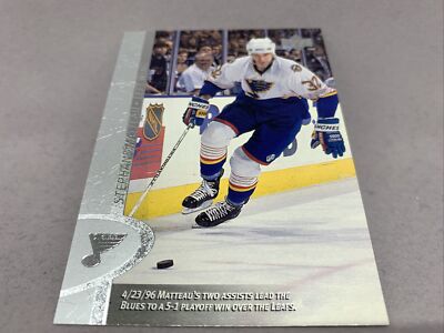 1996-97 Upper Deck Silver Hologram Hockey Card #326 Stephane Matteau ...