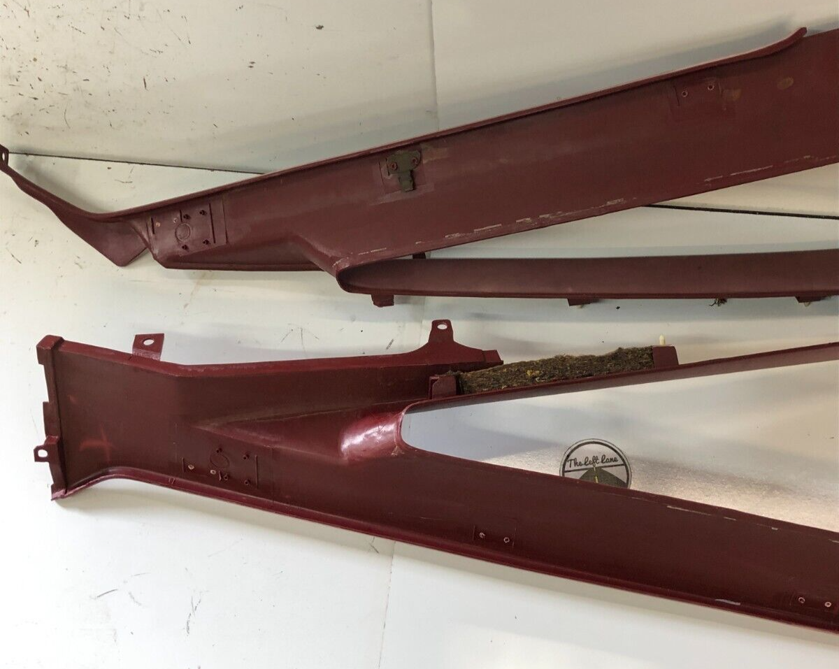 84-89 NISSAN Z31 300ZX SET OF RED REAR QUARTER WINDOW TRIM COVER PANEL ...