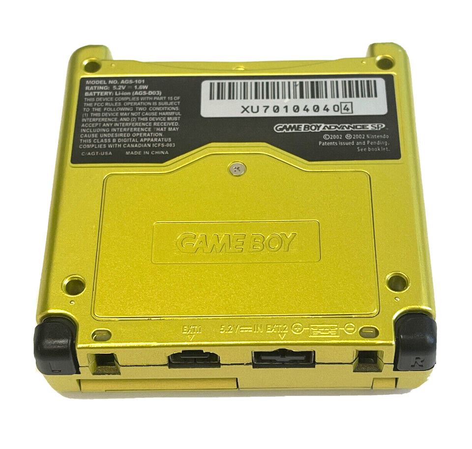 Zelda Gold GameBoy Advance SP GBA SP IPS V3 Screen Backlit Screen New ...