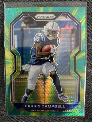 2020 Panini Prizm Green Hyper Prizm #84 Parris Campbell /175 Colts Mint ...