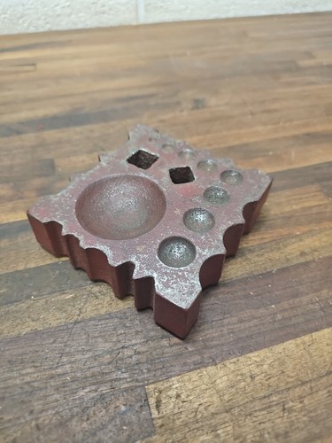 K586- Rare Awesome 5.7 lb. M. MILLER Jeweler's Mini SWAGE BLOCK 4.5x4.5 ...